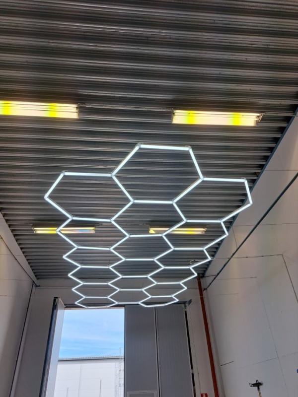 Hexagon-belysning X-design: 6x3 [ 5328 X 2359 ] | 720 HEX