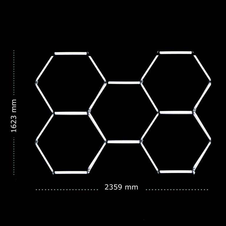 Hexagon-belysning DRONE 212 [ 1623 x 2359 mm ] | 720 HEX